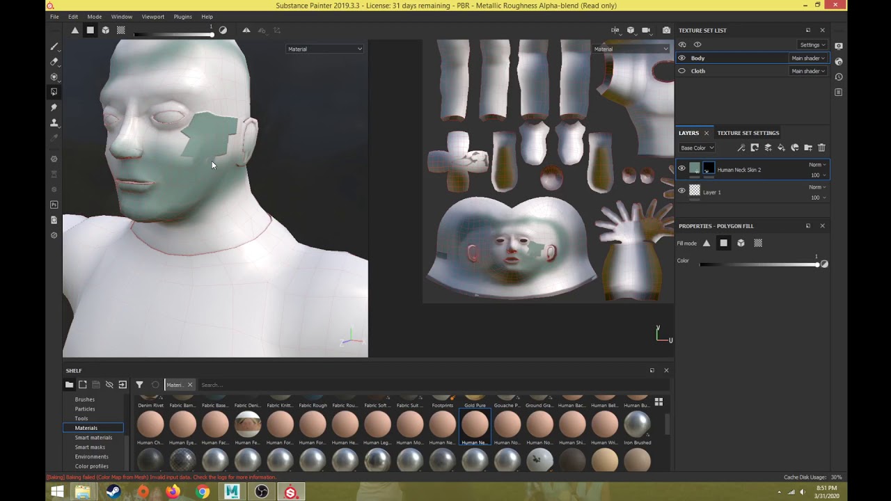 Character Texture Creation Part 04 Adding Materials And Masks - YouTube