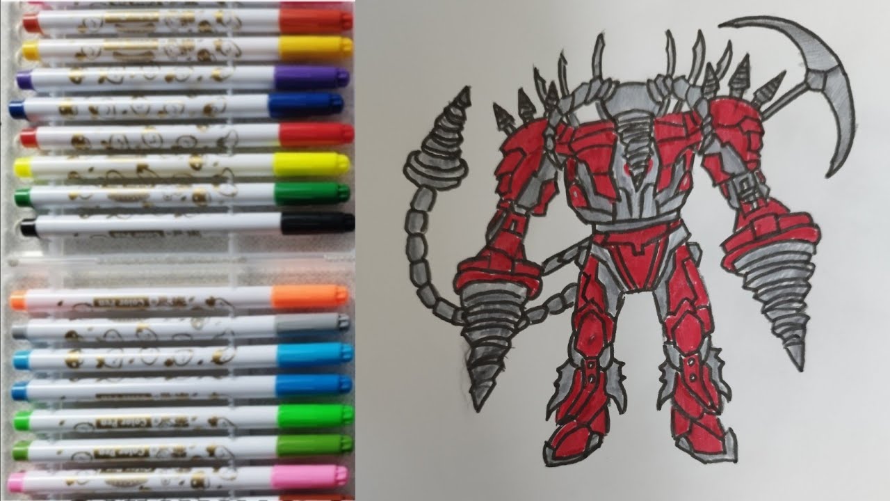 How to Draw Titan Drill Man UP skibidi toilet#titandrillman - YouTube