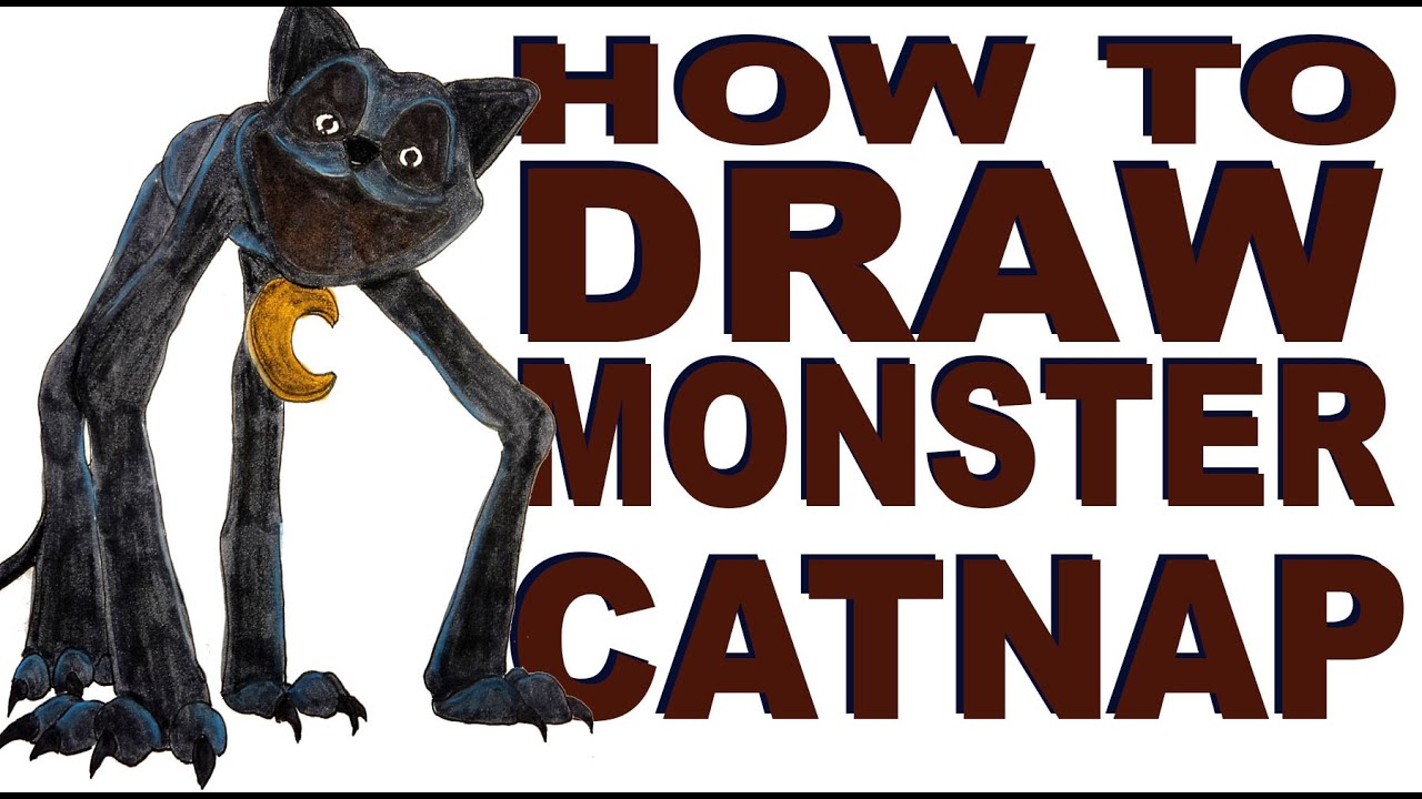 How To Draw Monster CatNap Poppy Playtime III YouTube How To Draw Monster CatNap Poppy Playtime III YouTube