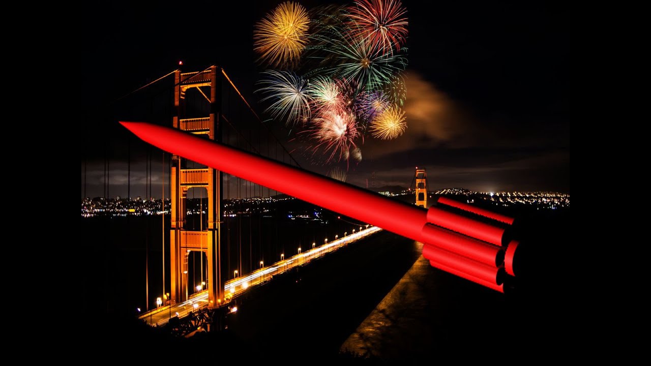 Rockets over Golden Gate bridge - YouTube