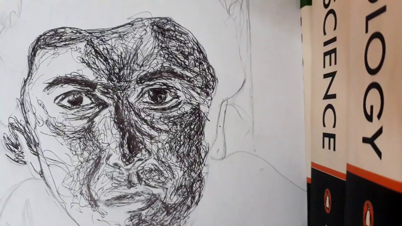 RISHI KAPOOR SCRIBBLE ART BY UJAAN ROY| MY TRIBUTE TO THE LEGEND| REAL ...