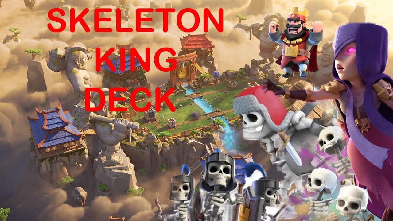 AMAZING GAINT SKELETON DECK IN A RAMPAGE!? CLASH ROYALE - YouTube