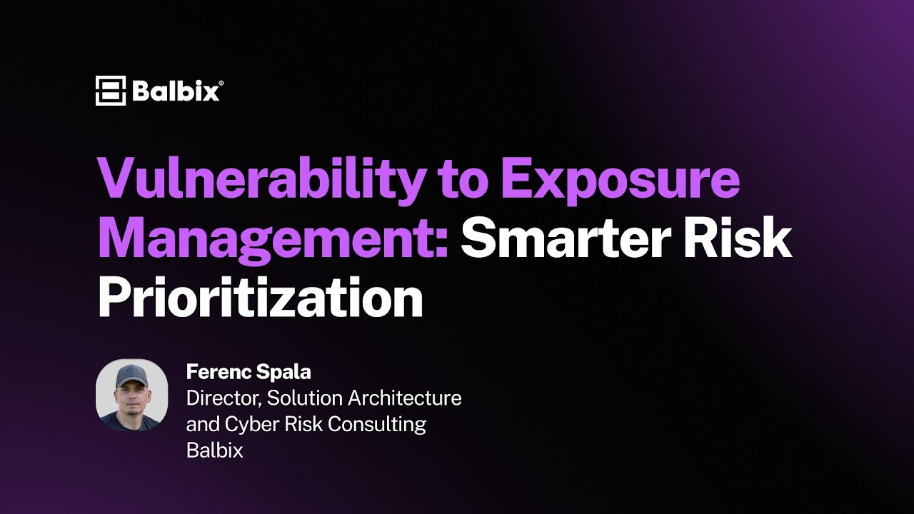 Live Demo: Vulnerability to Exposure Management: Smarter Risk Prioritization - YouTube