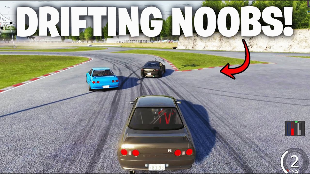 NOOBS TRY TO DRIFT IN ASSETTO CORSA - YouTube
