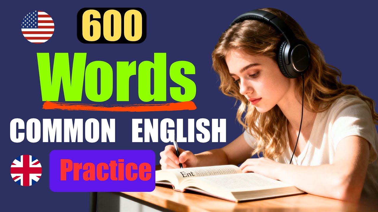 👉 600 Most Common English Words | Daily Listening & Speaking Practice ...