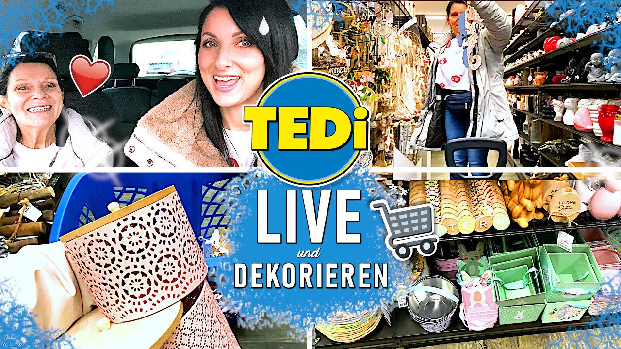 😍 MEGA LIVE Deko Shopping bei TEDI + DEKO & CLEAN with ME ...