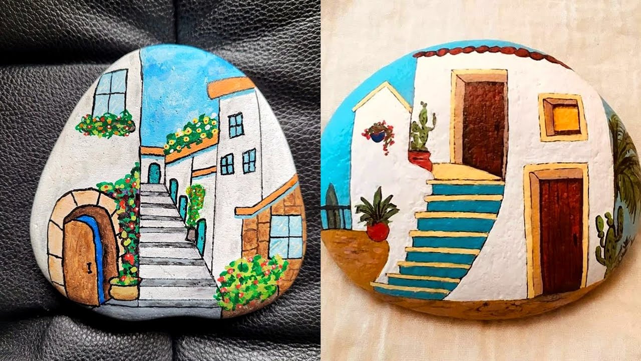 Modern and Stylish hand Printed Stone art designs /Rock Stone Trends in ...