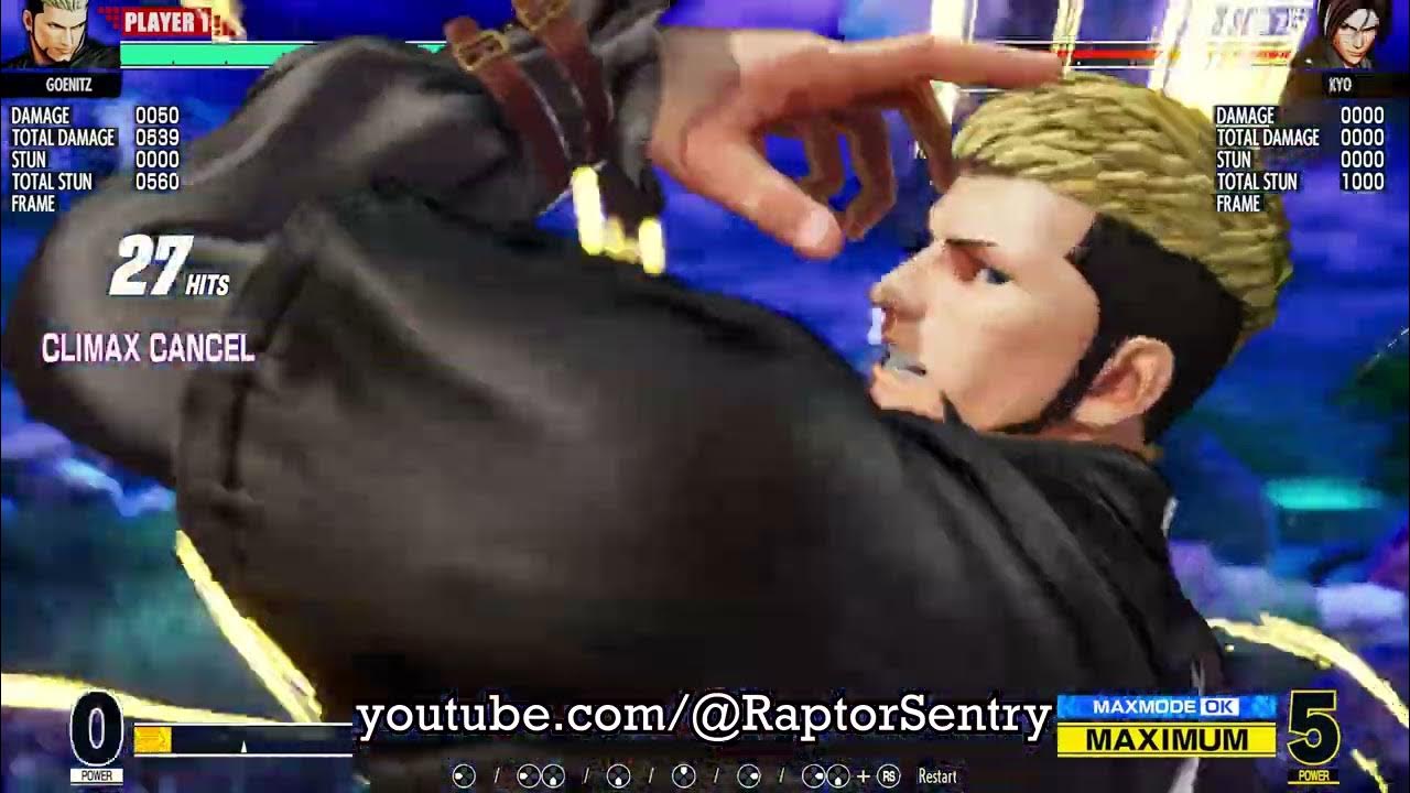 KOF XV Day 1 Goenitz 905 Dmg Corner Combo (Late Quick Max) - YouTube