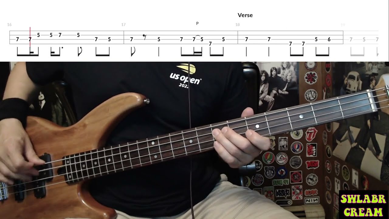 SWLABR by Cream - Bass Cover with Tabs Play-Along - YouTube