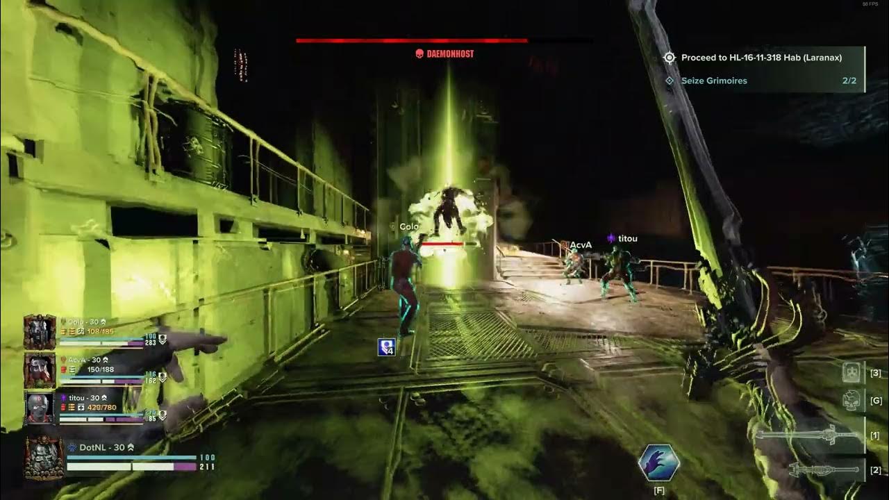 Warhammer 40000: Darktide - Colossus 2shot Daemonhost - YouTube