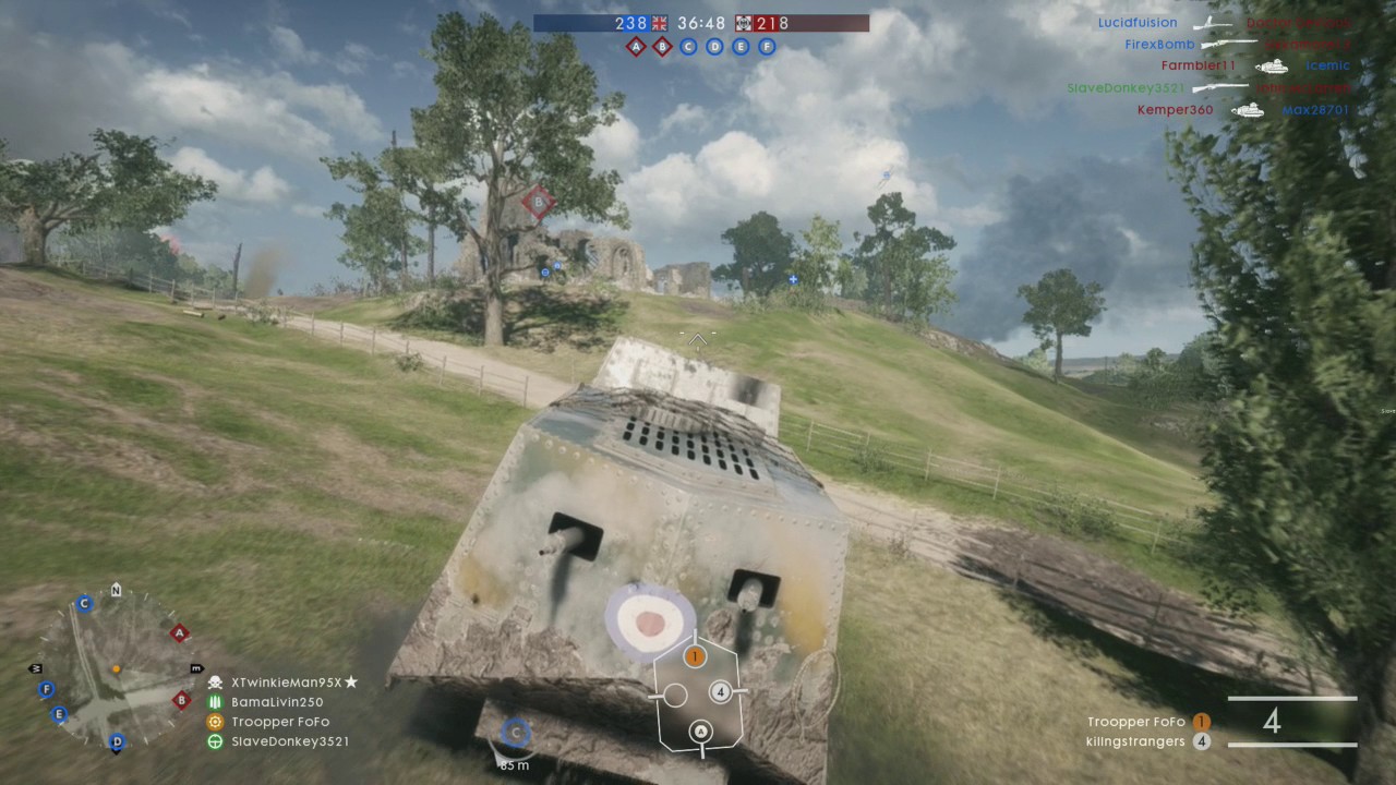 Battlefield 1 - saint quentin scar conquest - YouTube