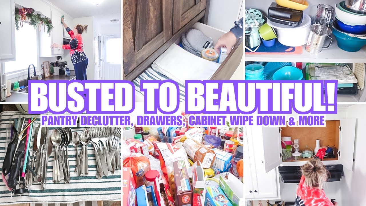 SMALL KITCHEN DEEP CLEAN AND DECLUTTER | CLEAN AND ORGANIZE WITH ME ...
