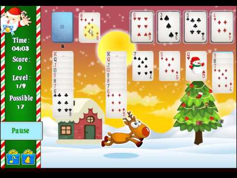 Game Santa Solitaire - YouTube