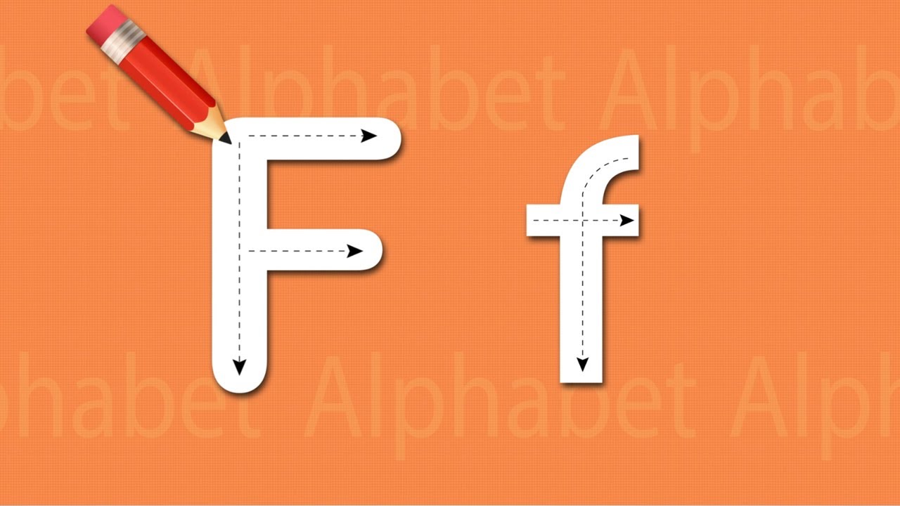 알파벳배우기 대문자F,소문자f | Learning Vocabulary for Alphabet F | Write the ...
