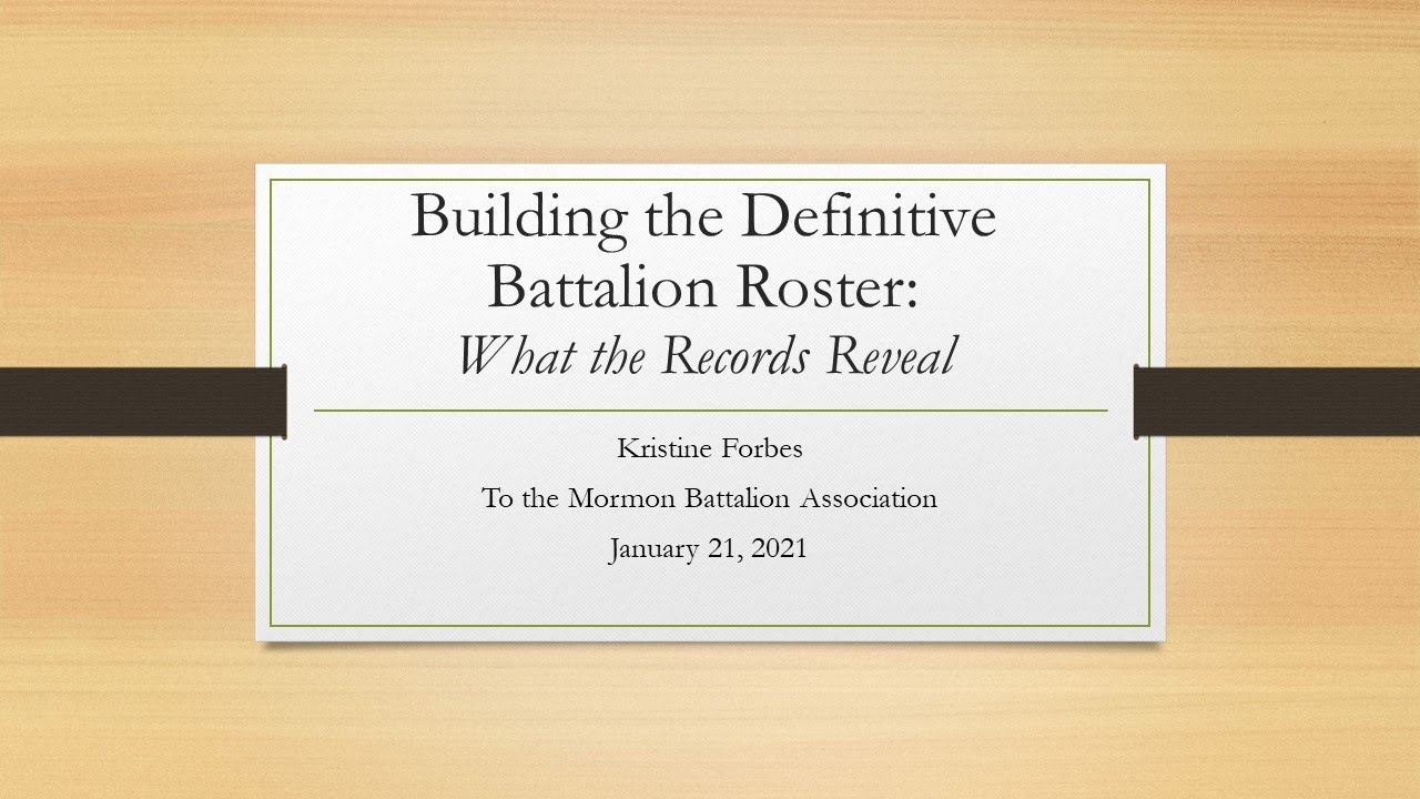 Building the Definitive Battalion Roster - What the Records Reveal ...