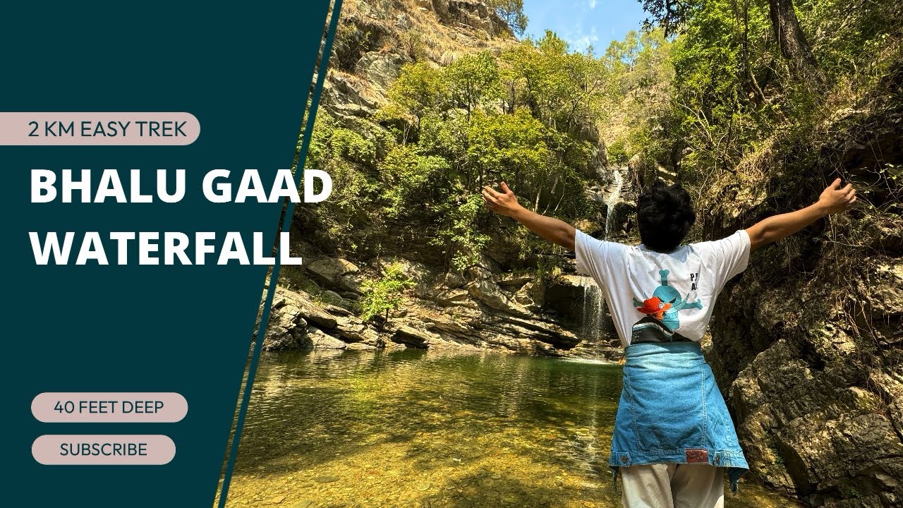 Bhalugarh waterfall// Uttarakhand//Mukteshwar, 40 feet deep - YouTube