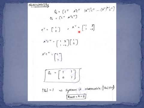 Kalman's Test for Controllability and Observability - YouTube