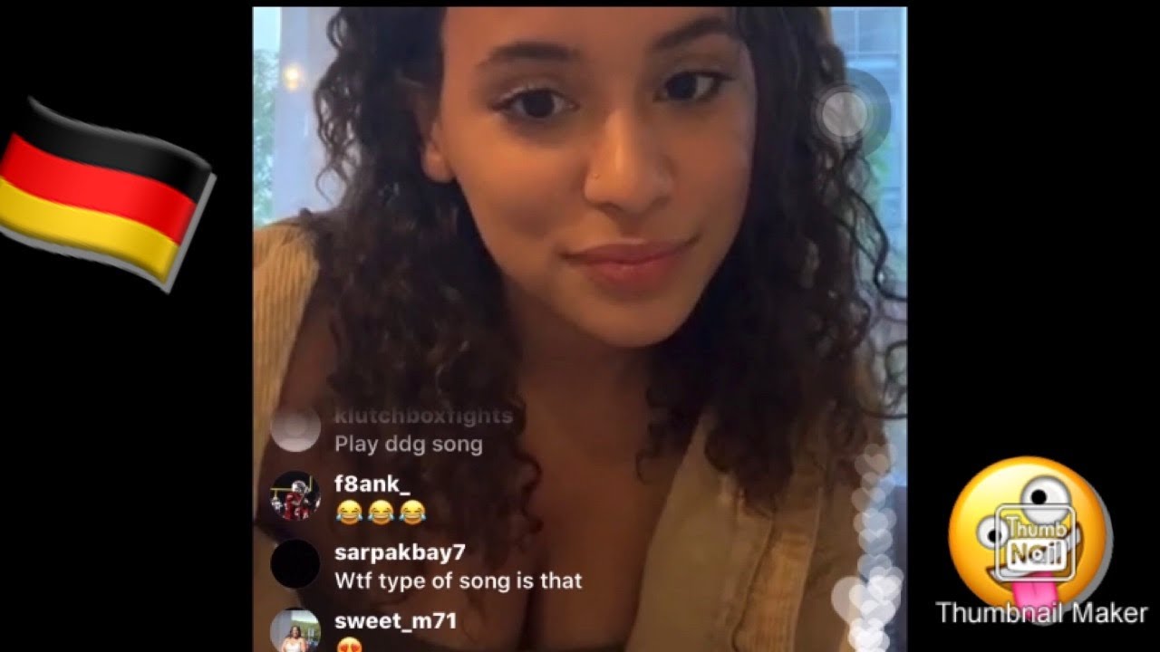 DDG German Girl Goes Live On Instagram 🤪‼️ - YouTube