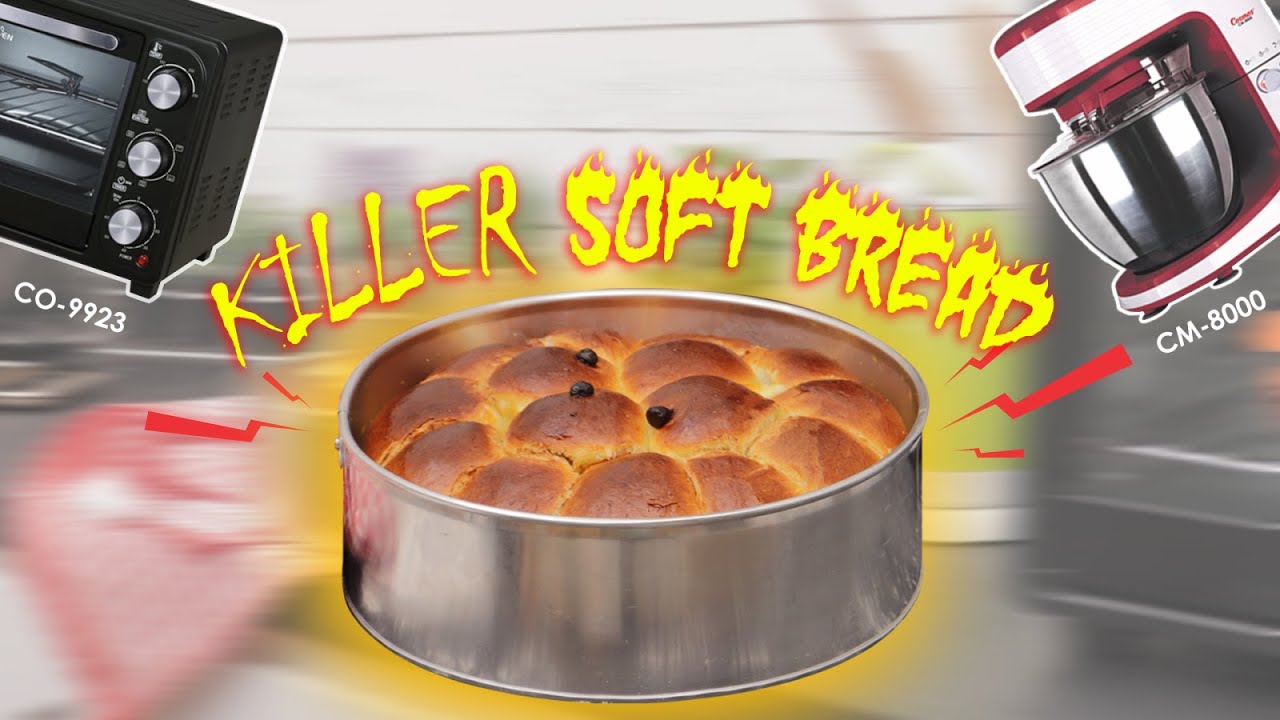 Killer Soft Bread With Mixer Cosmos CM-8000 & Oven Cosmos CO-9923 - YouTube