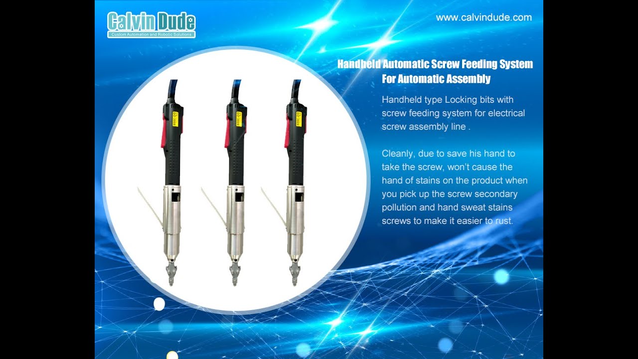 Automatic Handheld Electric Screw Fastening Machine With Auto Feeder ...