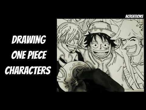 Drawing One Piece Characters | @onepieceofficial - YouTube