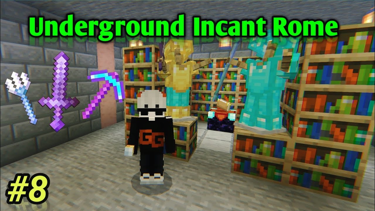 Mincraft_Underground_incanting_rome.Mincraft part #8 🤩.বাংলা - YouTube