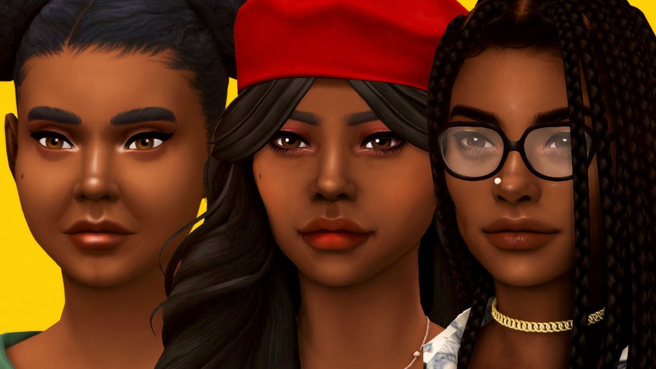 No CC vs Maxis Match vs Alpha // The Sims 4: Create A Sim (Challenge ...