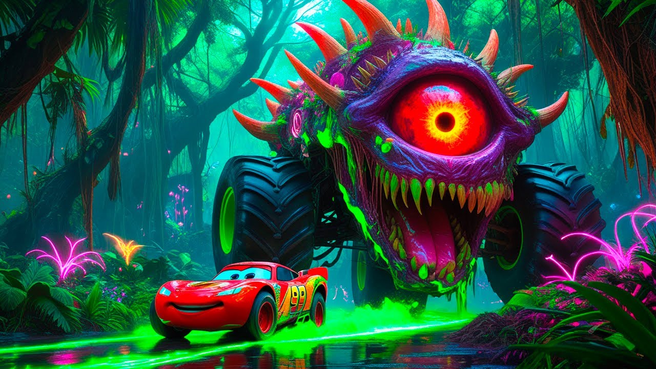 ⚠️Big & Small vs Epic Escape⚠️McQueen & Cars VS EVIL CYCLOPS Monster ...