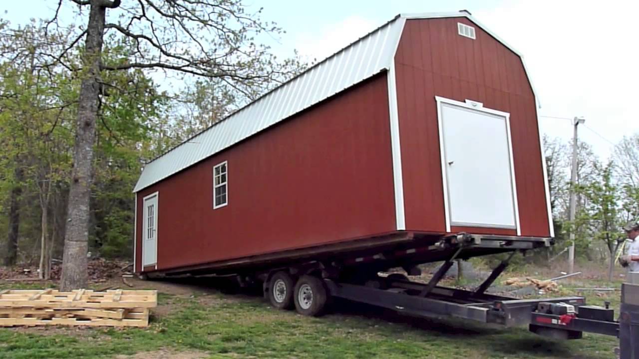 12x36 Cabin Delivery - YouTube