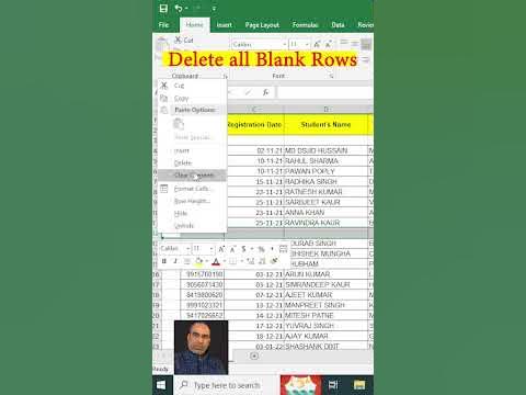 Excel Interview Question | Delete Blank Rows #excel #exceltips #exceltutorial #msexcel #shorts ...