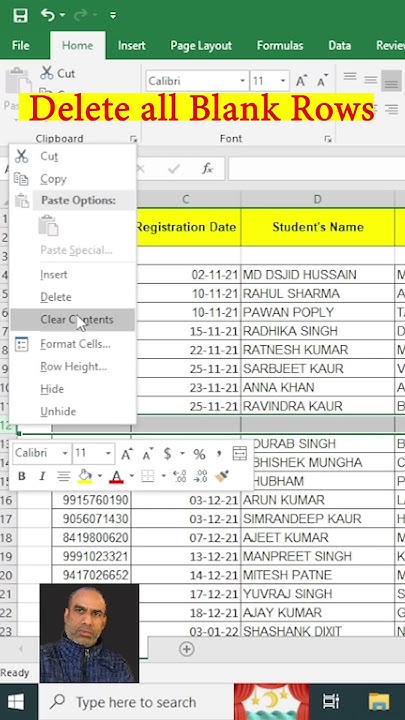 Excel Interview Question | Delete Blank Rows #excel #exceltips #exceltutorial #msexcel #shorts ...