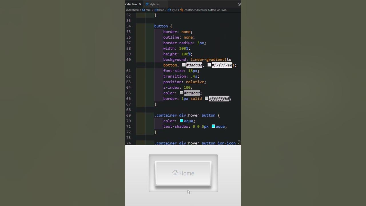 How to Create Hover Button by Using(HTML-CSS) - YouTube