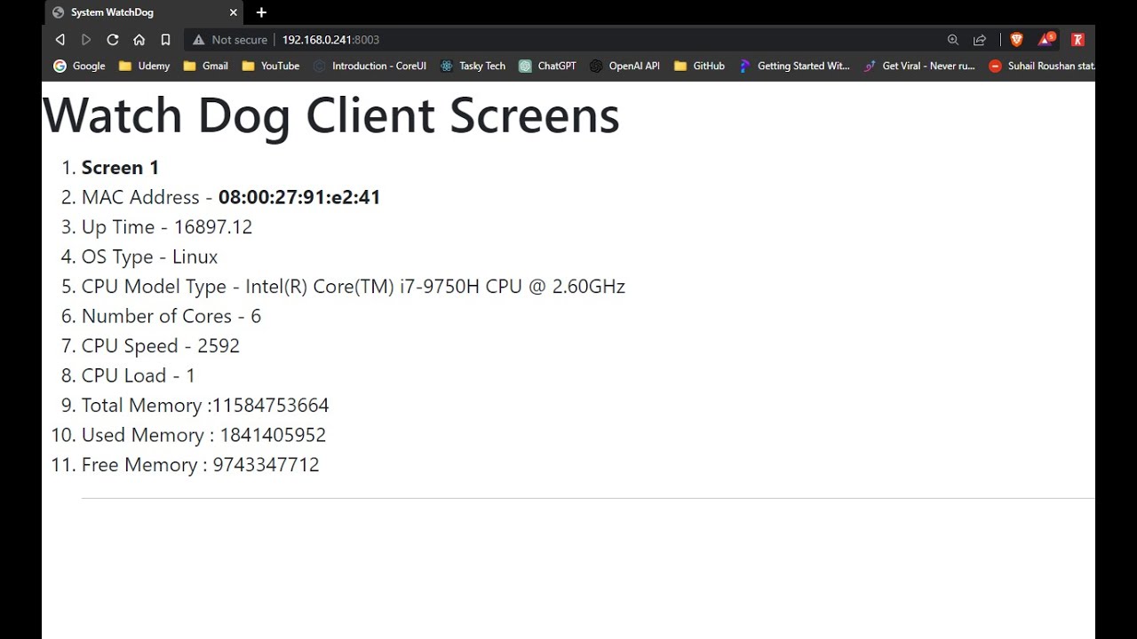 WatchDog Real Time Monitoring App From CS.CODE.IN - YouTube