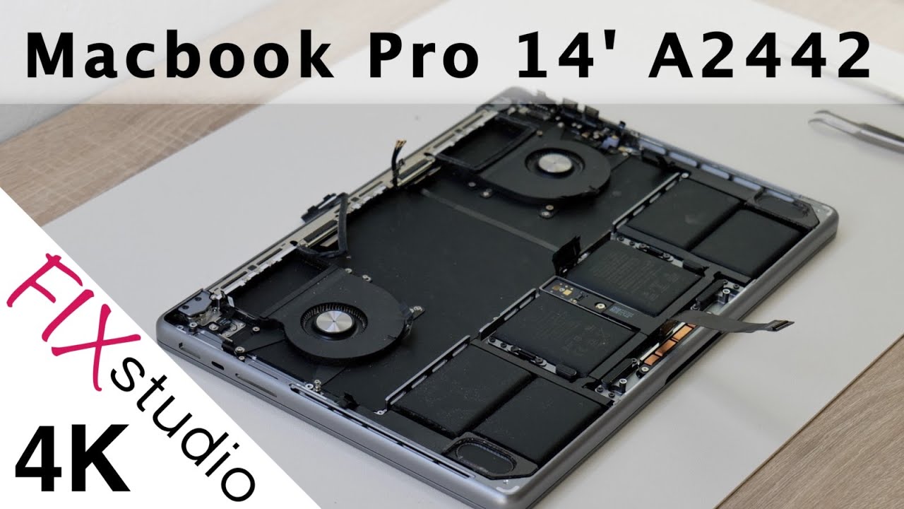 Macbook Pro 14 A2442 - disassemble [4k] - YouTube