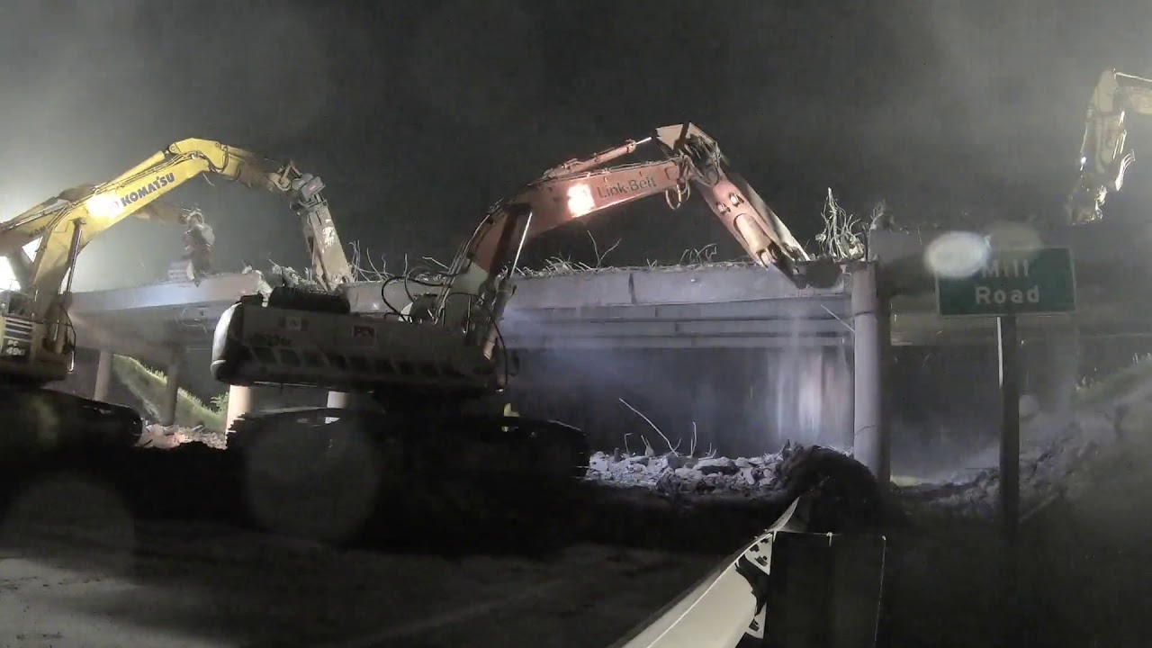 WATCH THIS - Overnight Bridge Demolition - We gotter done. - YouTube