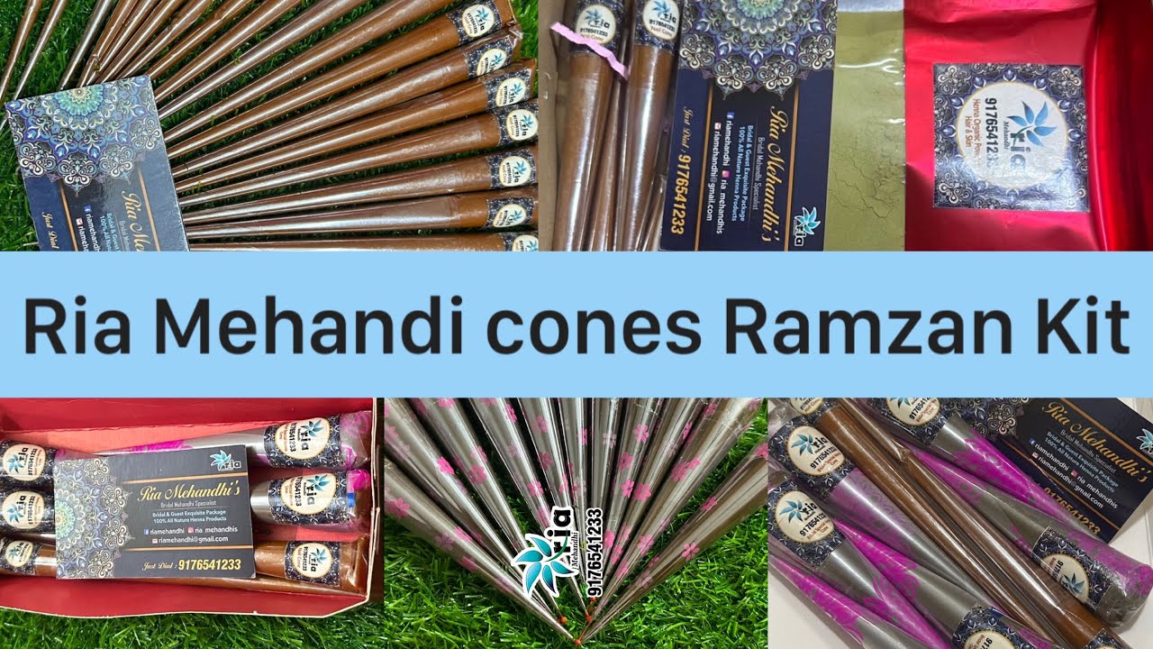 Offer!!! Ramzan Henna Kit☪️Free Shipping🌿Organic Cones ️ Ria Mehandhi’s 9176541233 - YouTube