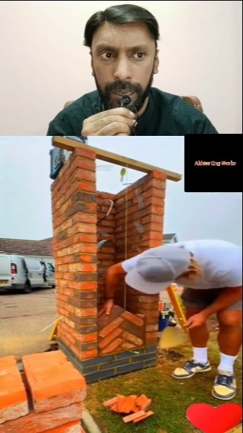 Unique Brick Pillar Design | Creative Angled Brickwork Construction ...