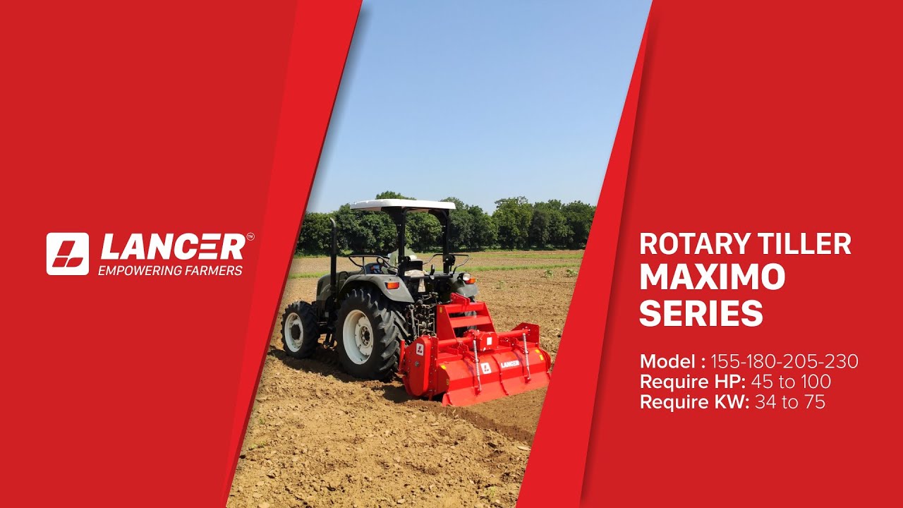 LANCER ROTARY TILLER - MAXIMO SERIES - YouTube