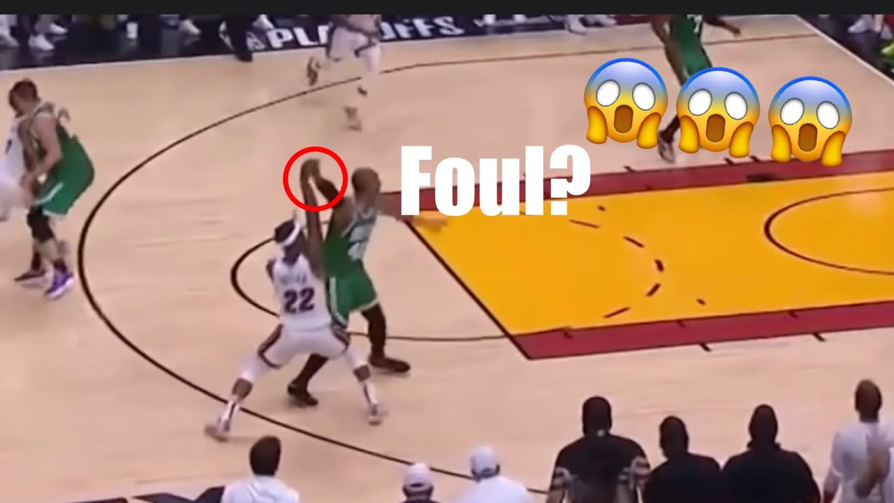 Did Jimmy Butler get fouled on his shot in game 7 vs Celtics? - YouTube