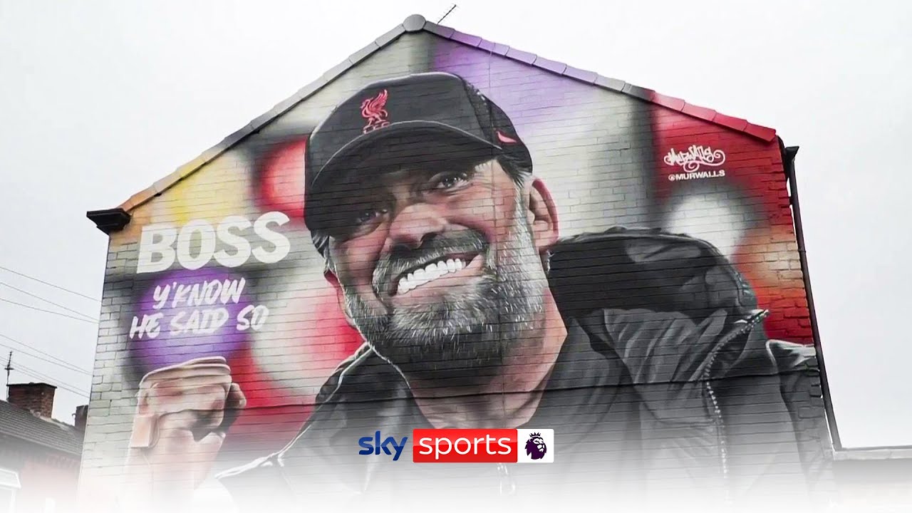 Jurgen Klopp honoured with mural outside Anfield! 🎨🔴 - YouTube