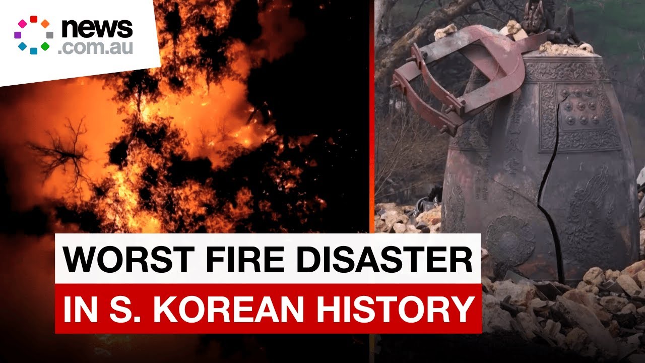 South Korea death toll mounts in 'worst natural fire disaster' - YouTube