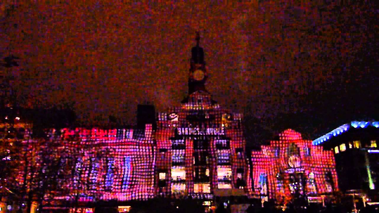 Baltimore Inner Harbor Holiday Light Show 2012 - YouTube