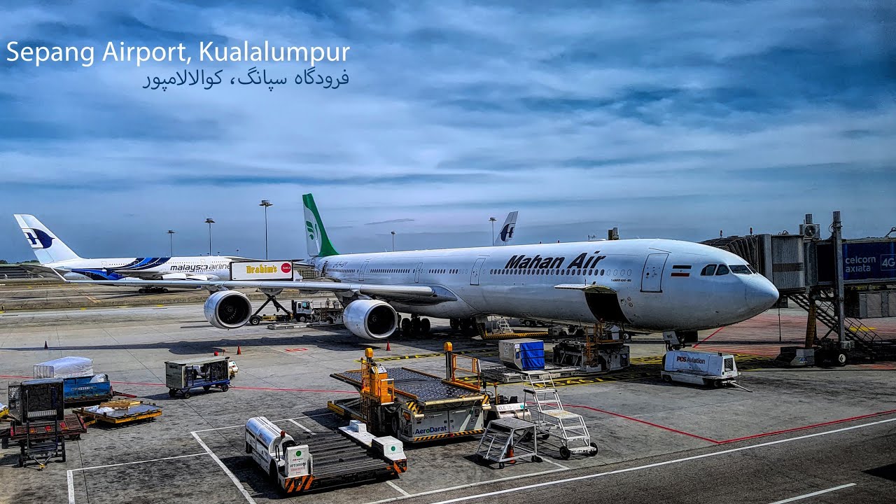 Landing Airbus Mahan Air, Sepang Airport, Kualalumpur, MALAYSIA ...