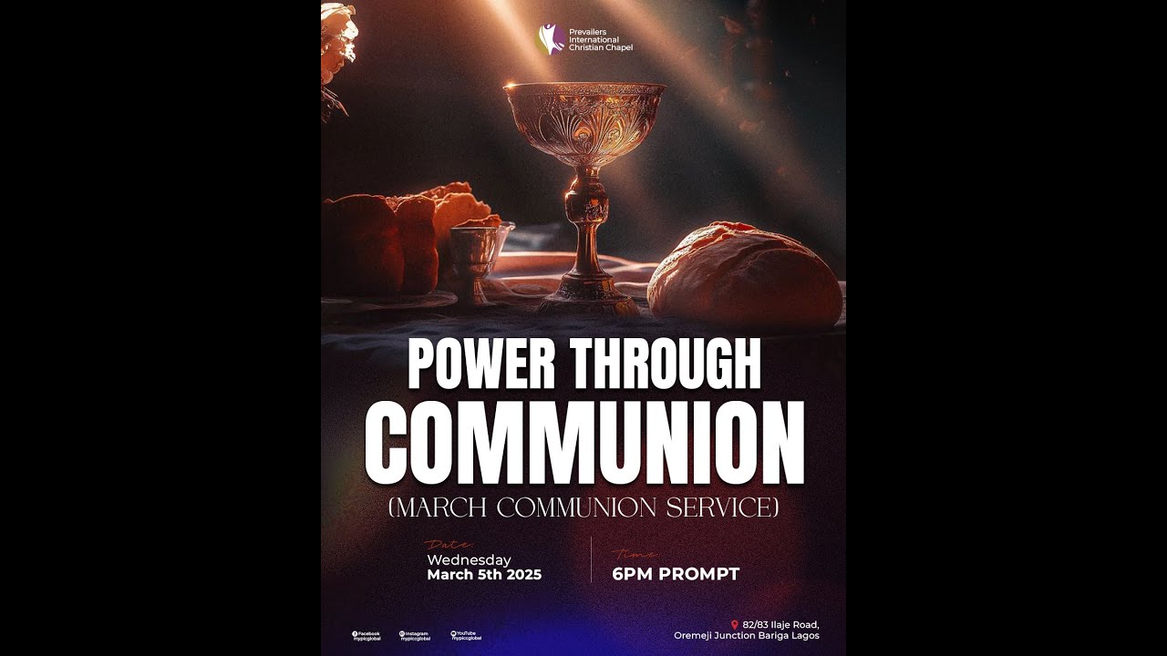 POWER THROUGH COMMUNION || COMMUNION SERVICE || JOIN US LIVE - YouTube