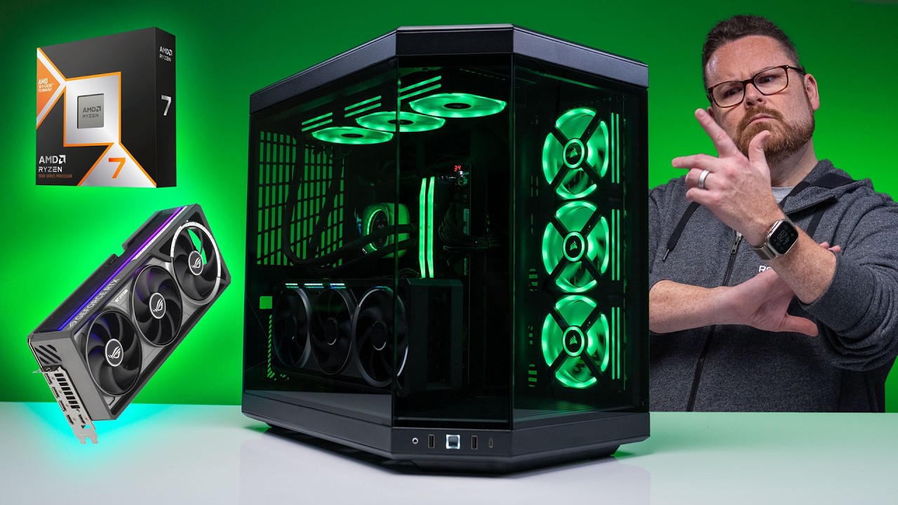 We built a $4300 PC inside of the Hyte Y70 (9800x3D / RTX 5080) - YouTube