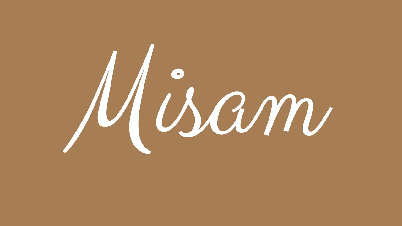 Misam English Cursive Handwriting Tutorial - YouTube