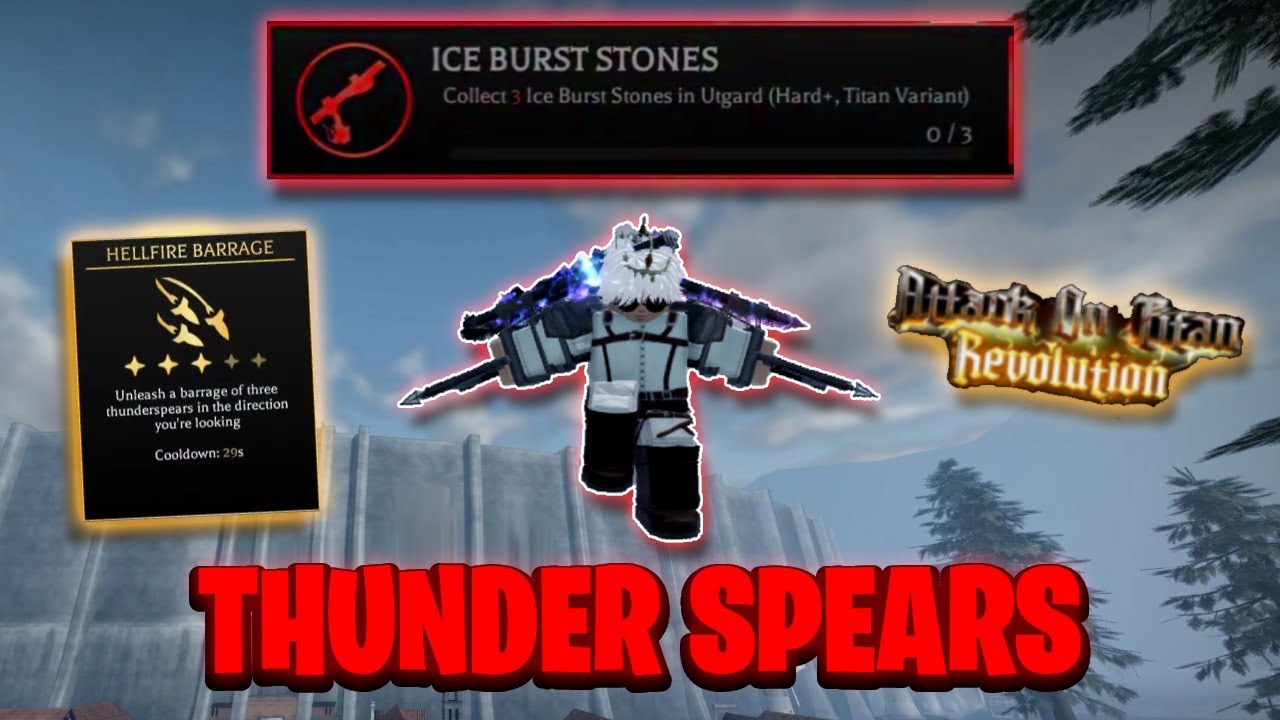 AOT Revolution How To Get THUNDER SPEARS FAST (New Codes) - YouTube