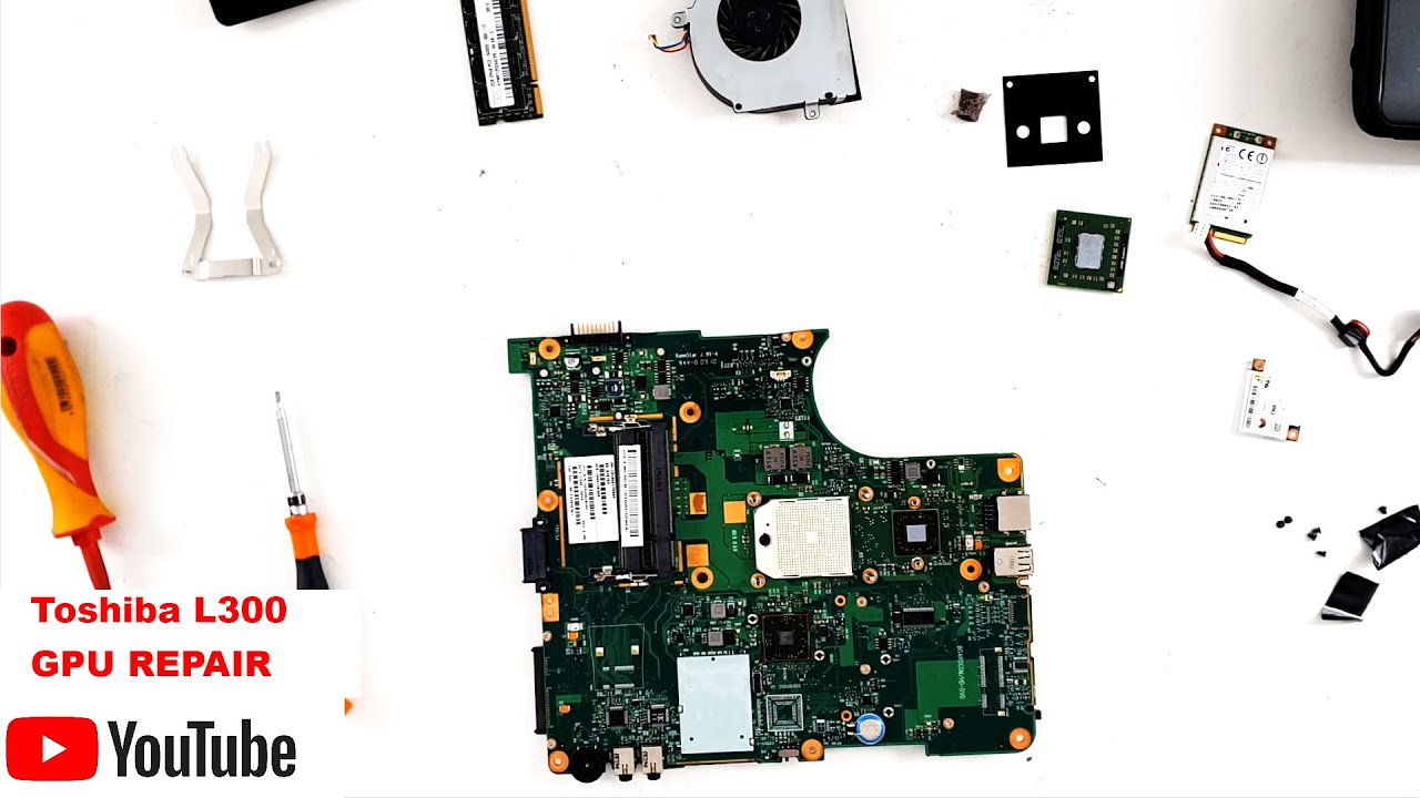 TOSHIBA L300D-20M GPU BGA CHIP REPLACEMENT WITH NEW - YouTube