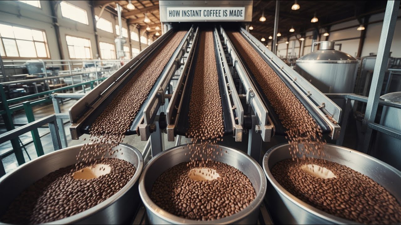 How Instant Coffee Is Made In Factory - YouTube