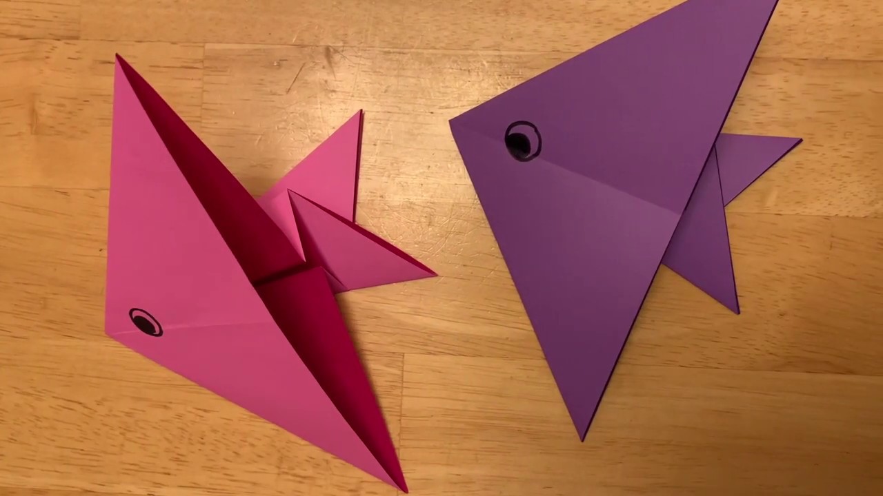 RCPK- How to Fold an Origami Fish - YouTube
